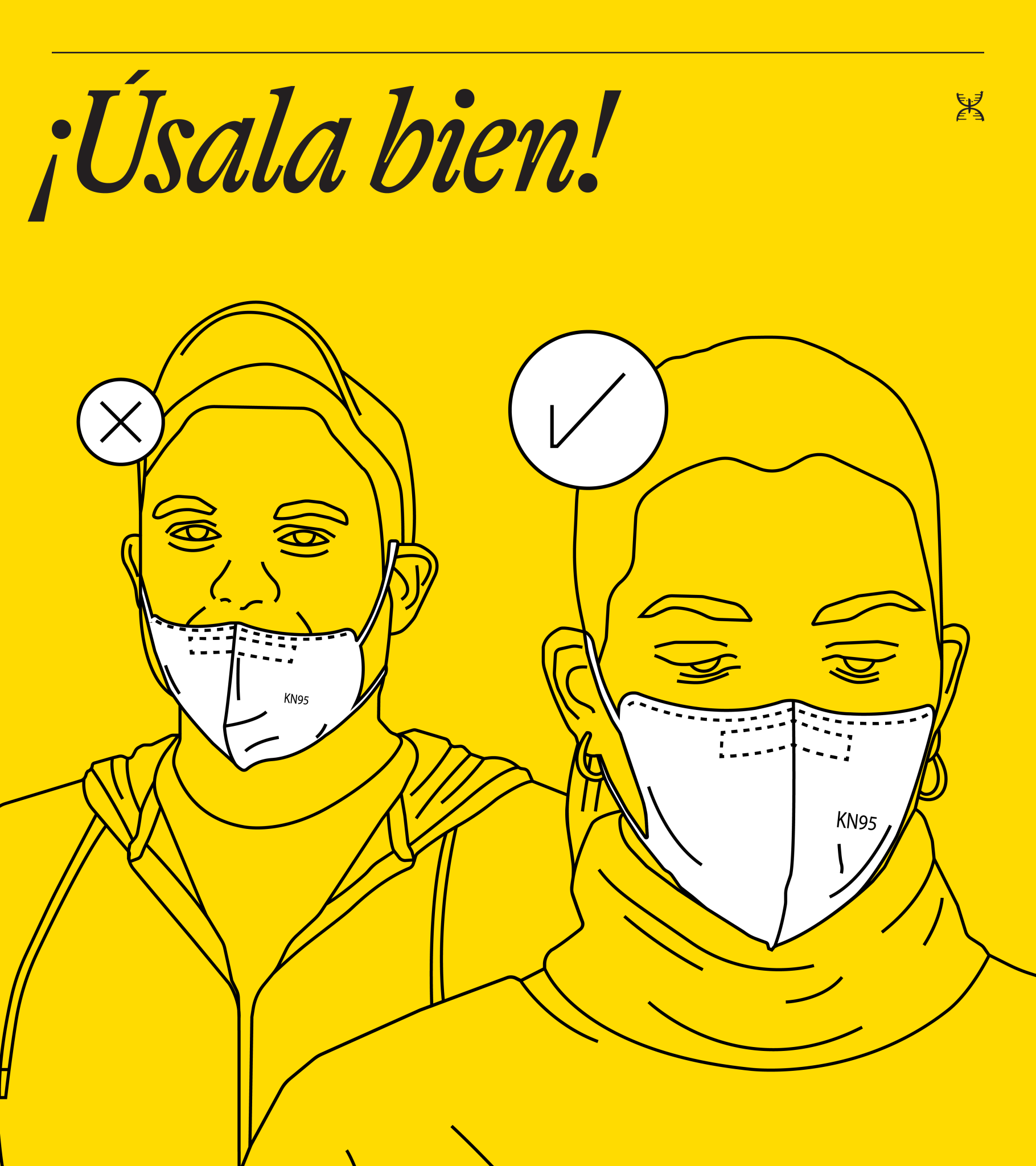 Usa tu mascarilla correctamente - Aquí Nos Cuidamos